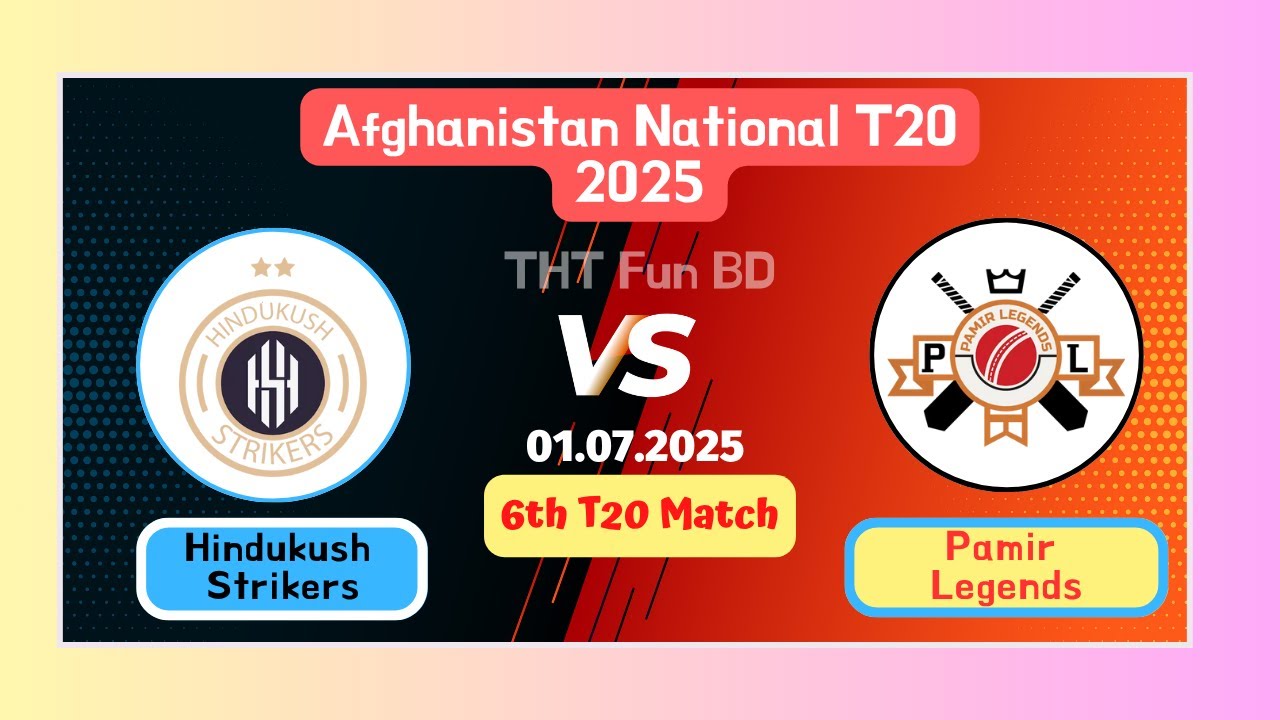 Hindukush Strikers vs Pamir Legends | HS v PAL | Afghanistan National ...