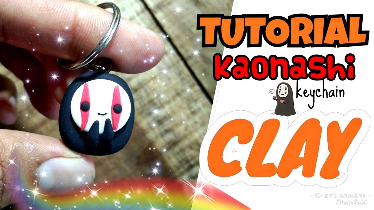 Tutorial Gantungan kunci "no-face" kaonashi keychain with clay # ...