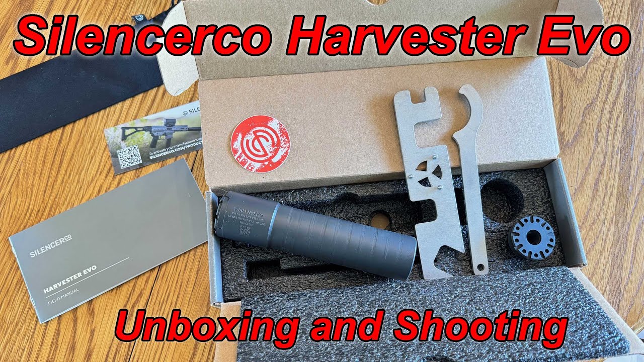 Silencerco Harvester Evo unboxing and first shots - YouTube