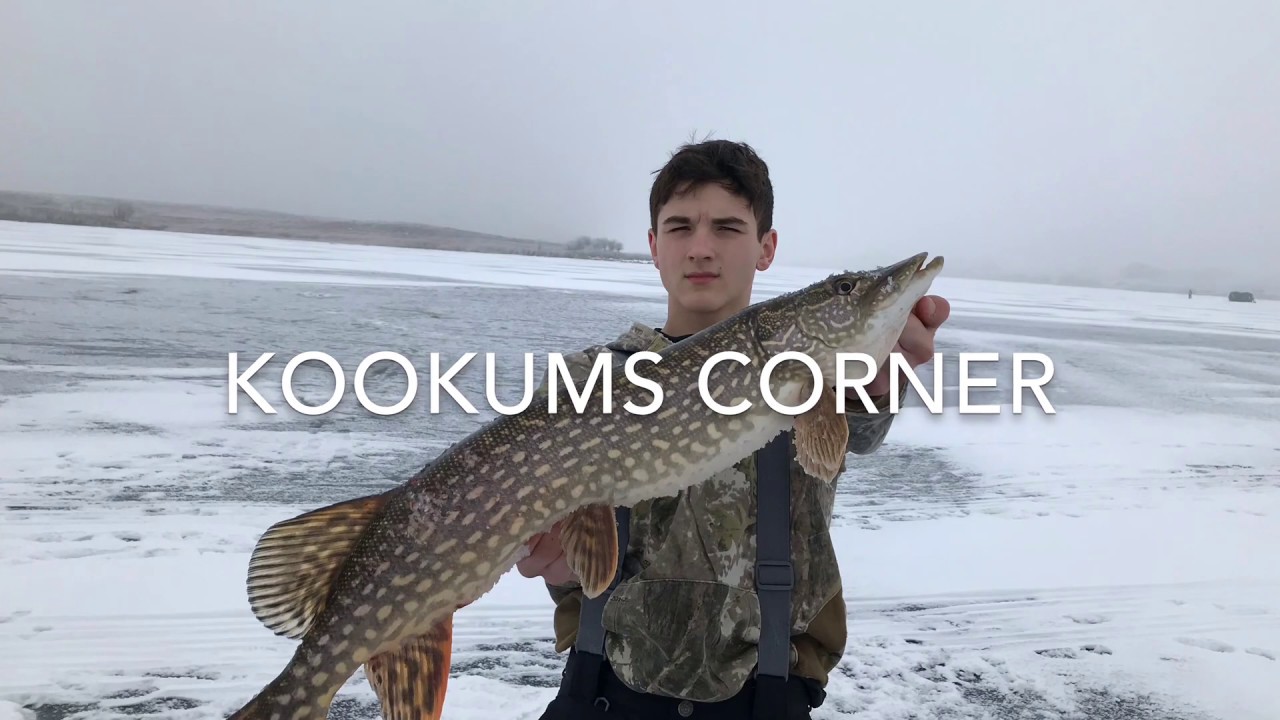 Kookums Corner icefishing/cooking - YouTube