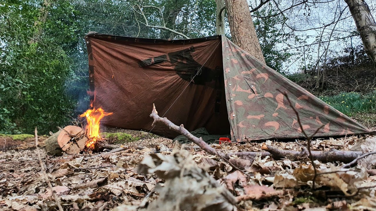 Solo Overnight In A Canvas Lavvu | OEX Bush Pro Bivvi | Swedish Torch ...