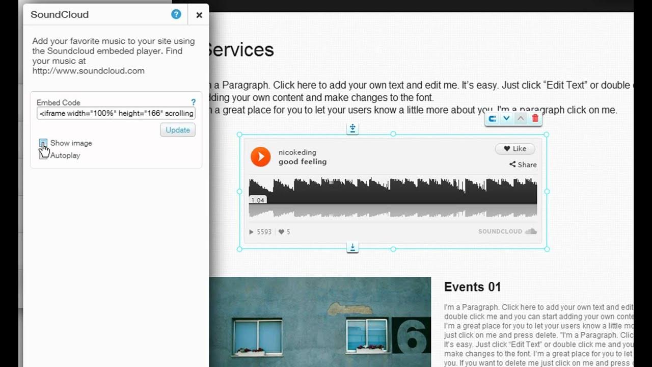HTML Website Builder | Adding SoundCloud to your Wix website - YouTube