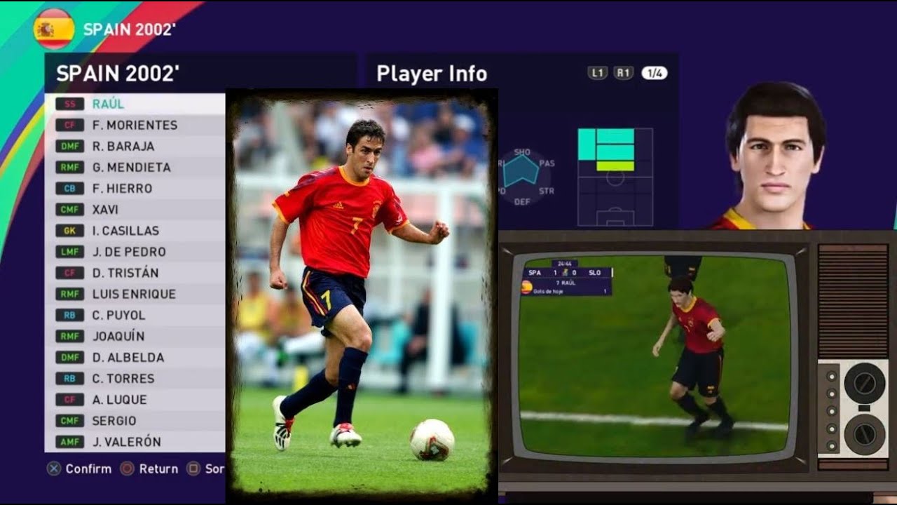 eFootball PES 2021 - SPAIN 2002 - World Cup 2002 - Classic Teams ...