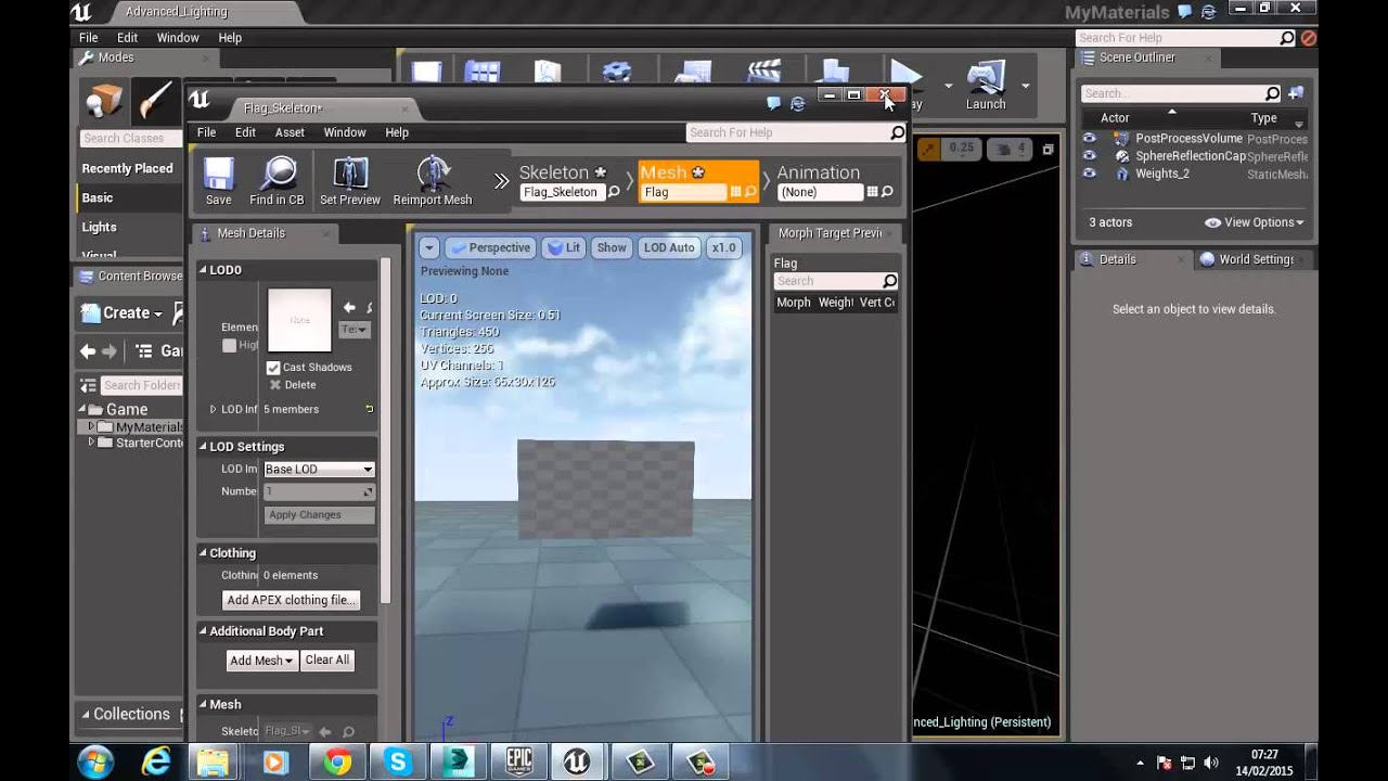 Unreal Engine 4 Cloth Tutorial - YouTube