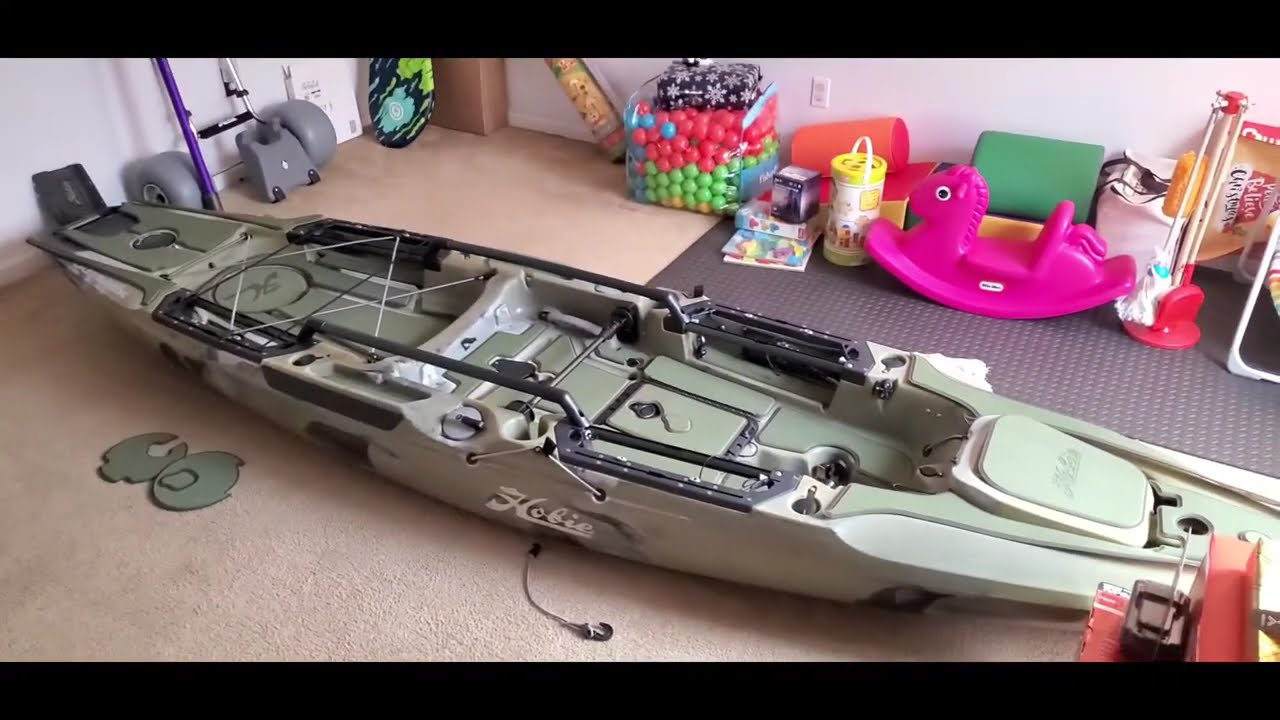 Hobie mirage outback 2021 deck camo pad kit (olive green camo) - YouTube