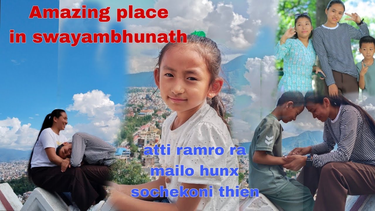 Badarko swimming 😂 ani beautiful place at #swayambhu #highlights #vlog ...