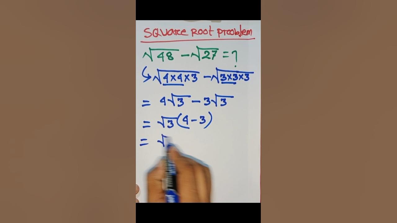 Square Root Problem . - YouTube
