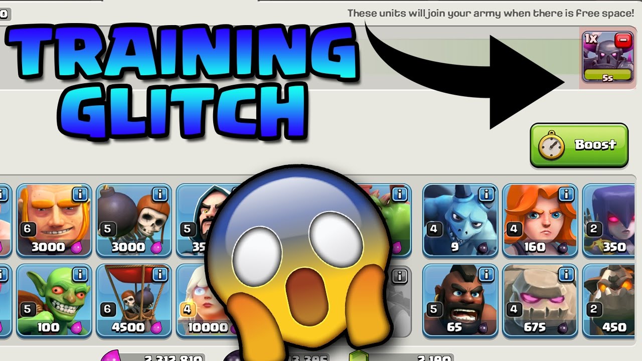 Train ANY Troop in 5 seconds! TRAINING GLITCH- Clash of Clans(COC ...