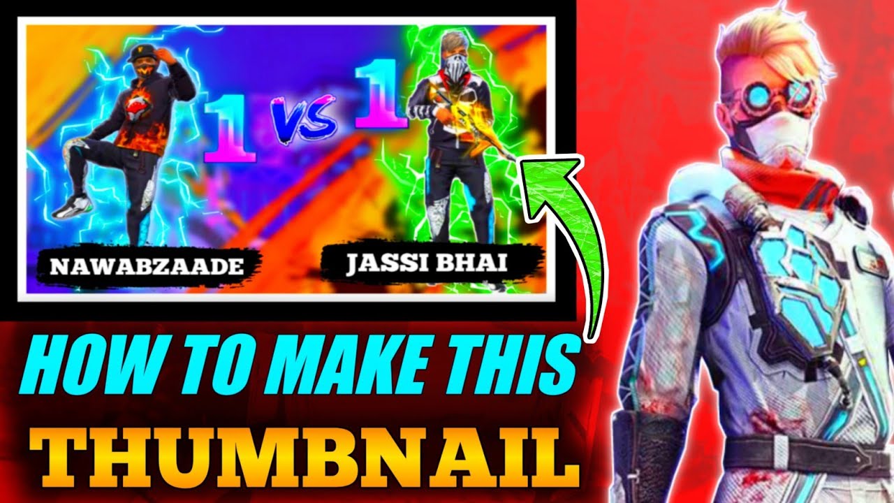 HOW TO MAKE THUMBNAIL LIKE TWO SIDE GAMER 1 VS 1 THUMBNAIL FREE FIRE ...