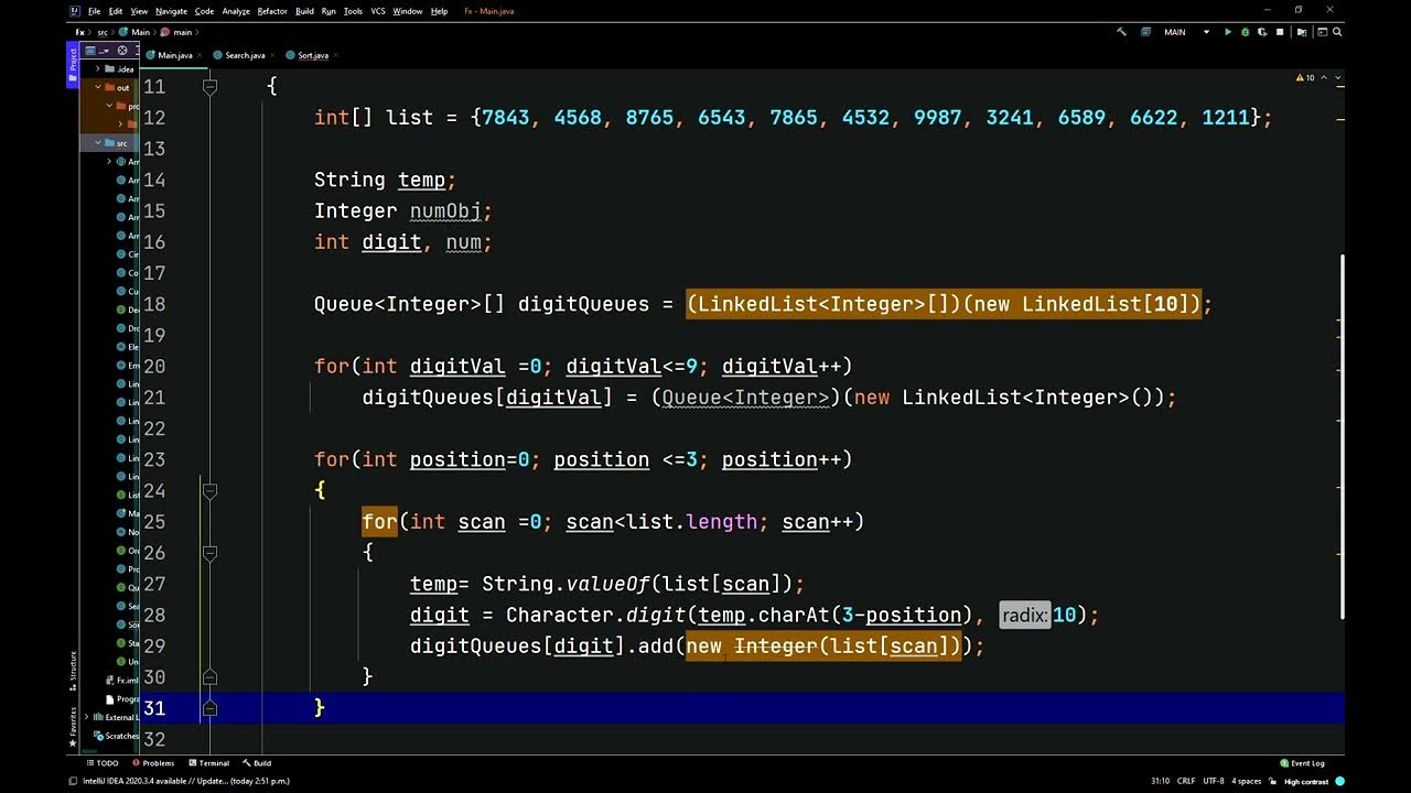 Java Radix Sort Generic Sorting Algorithms Part 2 - Data Structures - YouTube