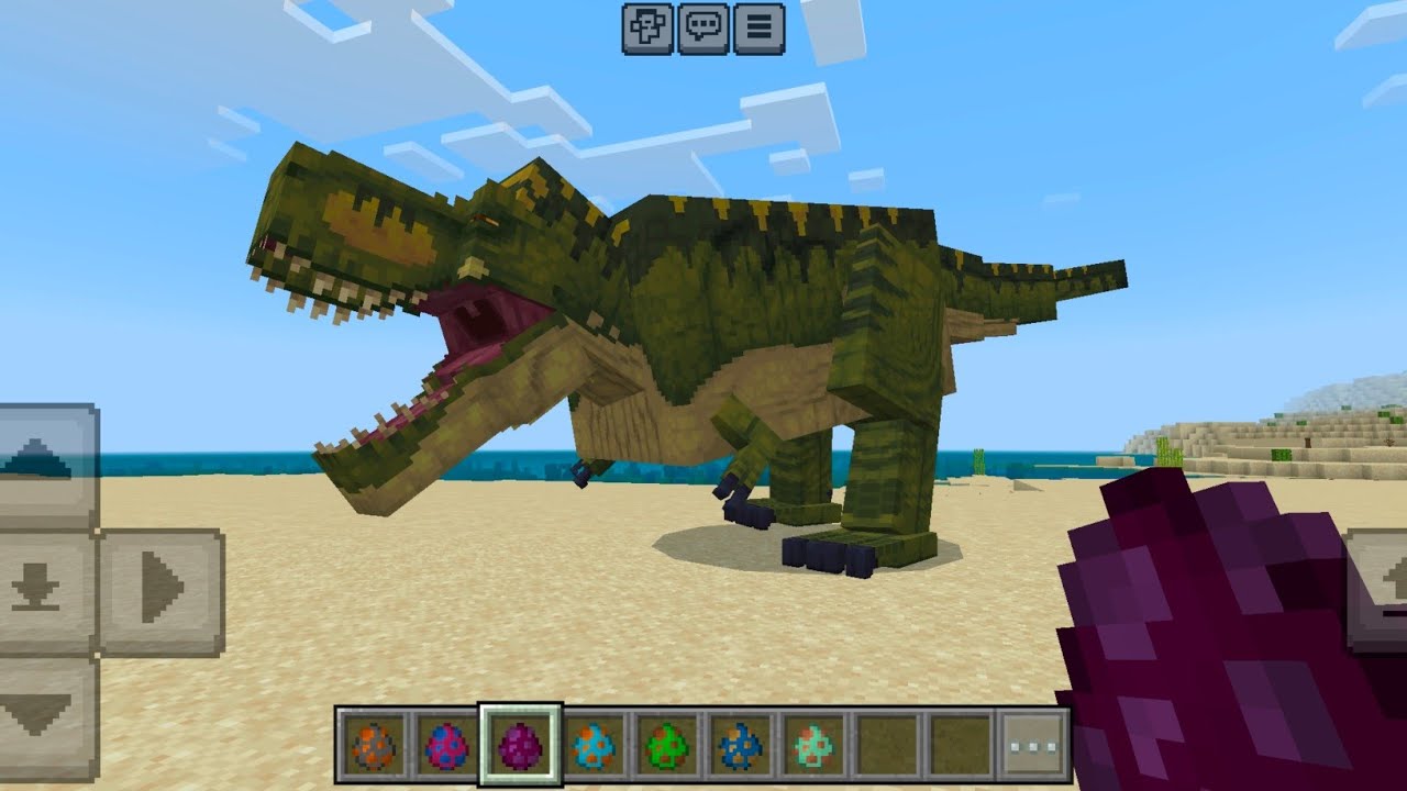 Dinosaurs The Teeth & Claws ADDON in Minecraft PE - YouTube