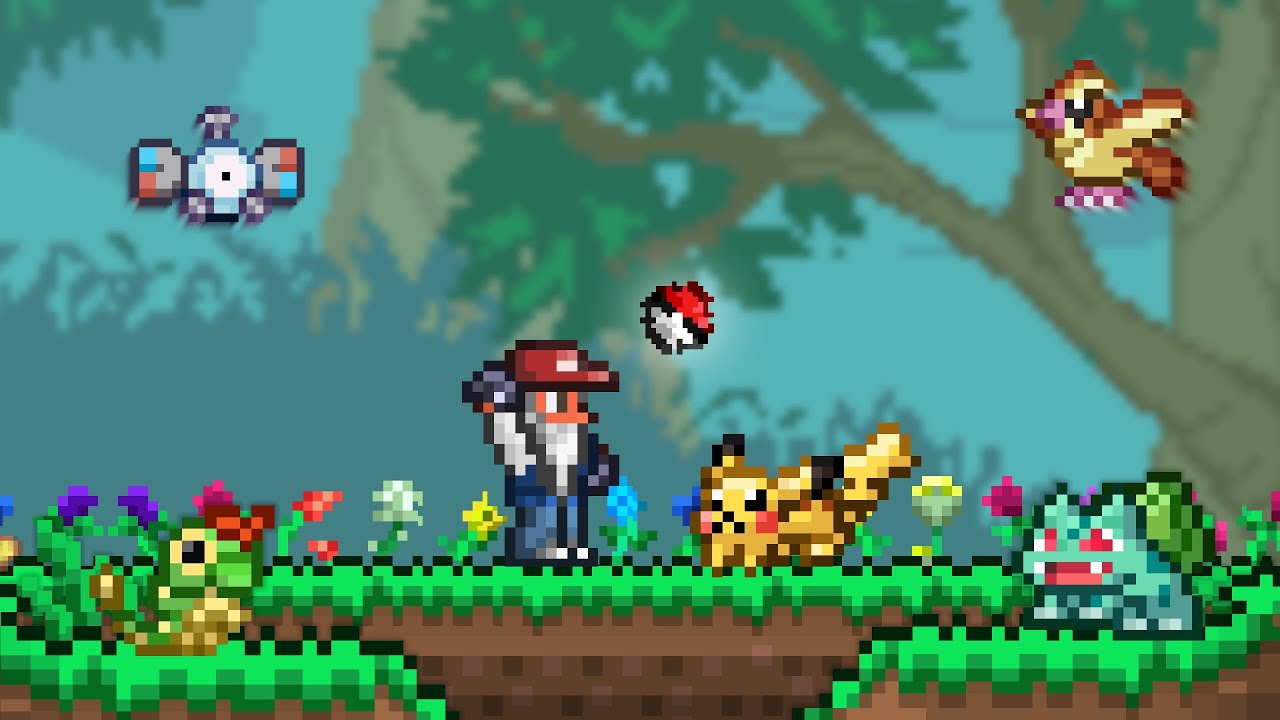 Terraria, But There's Pokémon - YouTube