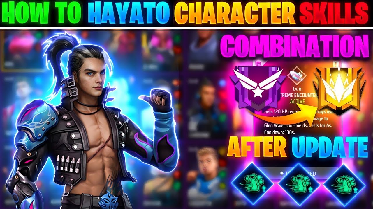 BR RANK BEST CHARACTER COMBINATION IN FREE FIRE | HAYATO CHARACTER ...