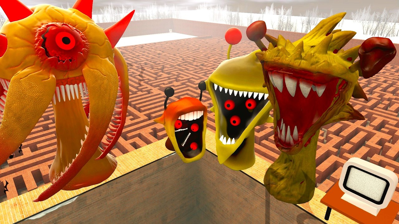 Christmas labyrinth Nightmare Incredibox Sprunki in gmod - YouTube