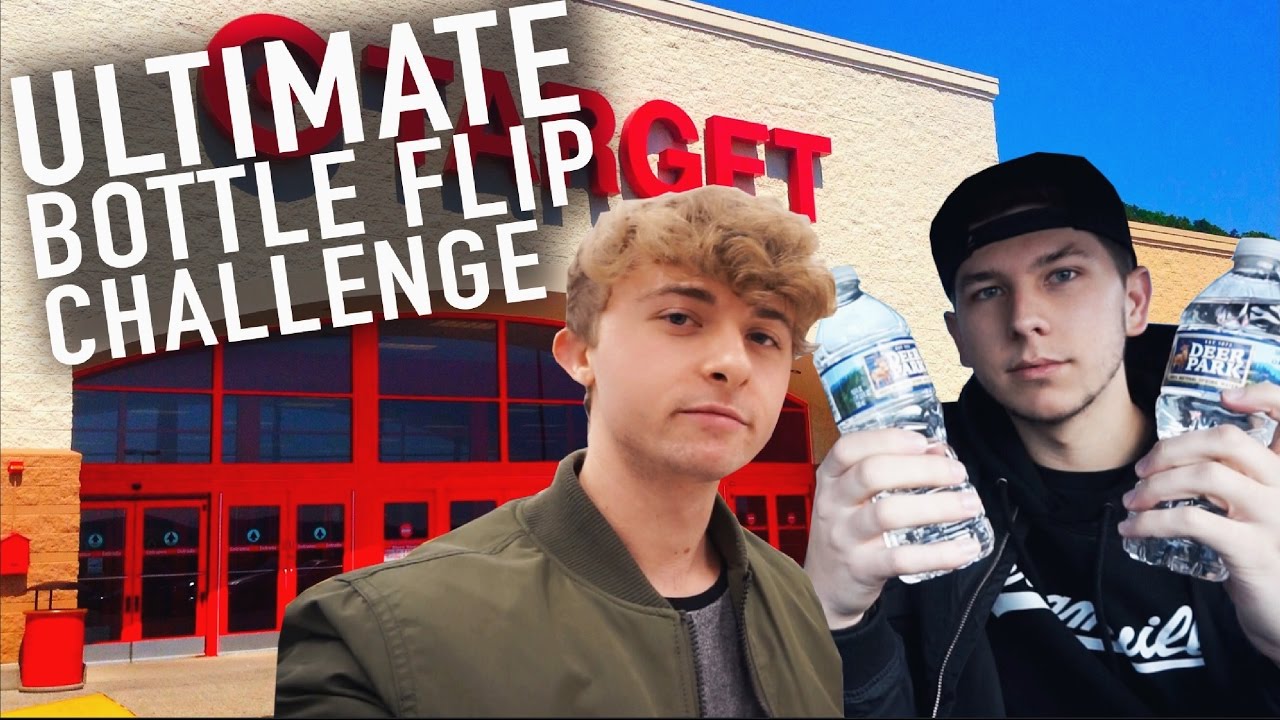 ULTIMATE GAME OF BOTTLE FLIP IN TARGET - YouTube