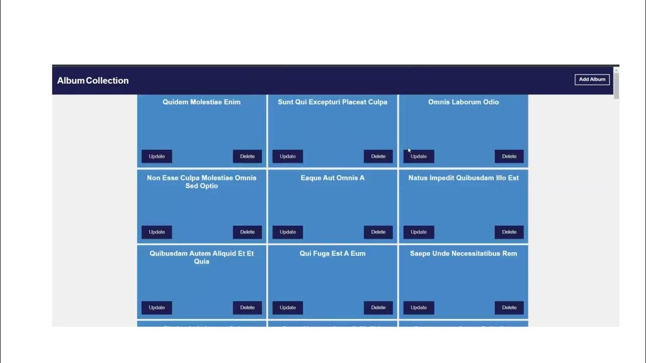 Albums List React App - YouTube