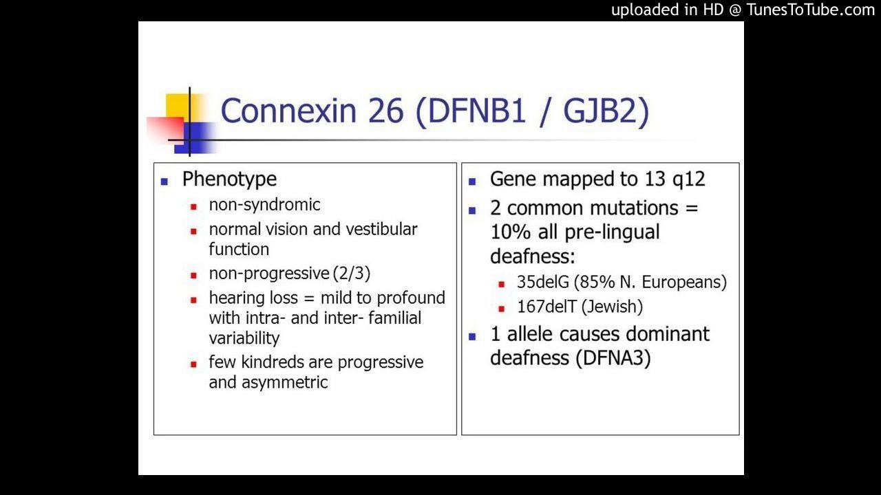 DFNB1 Non-Syndromic Hearing Impairment - YouTube