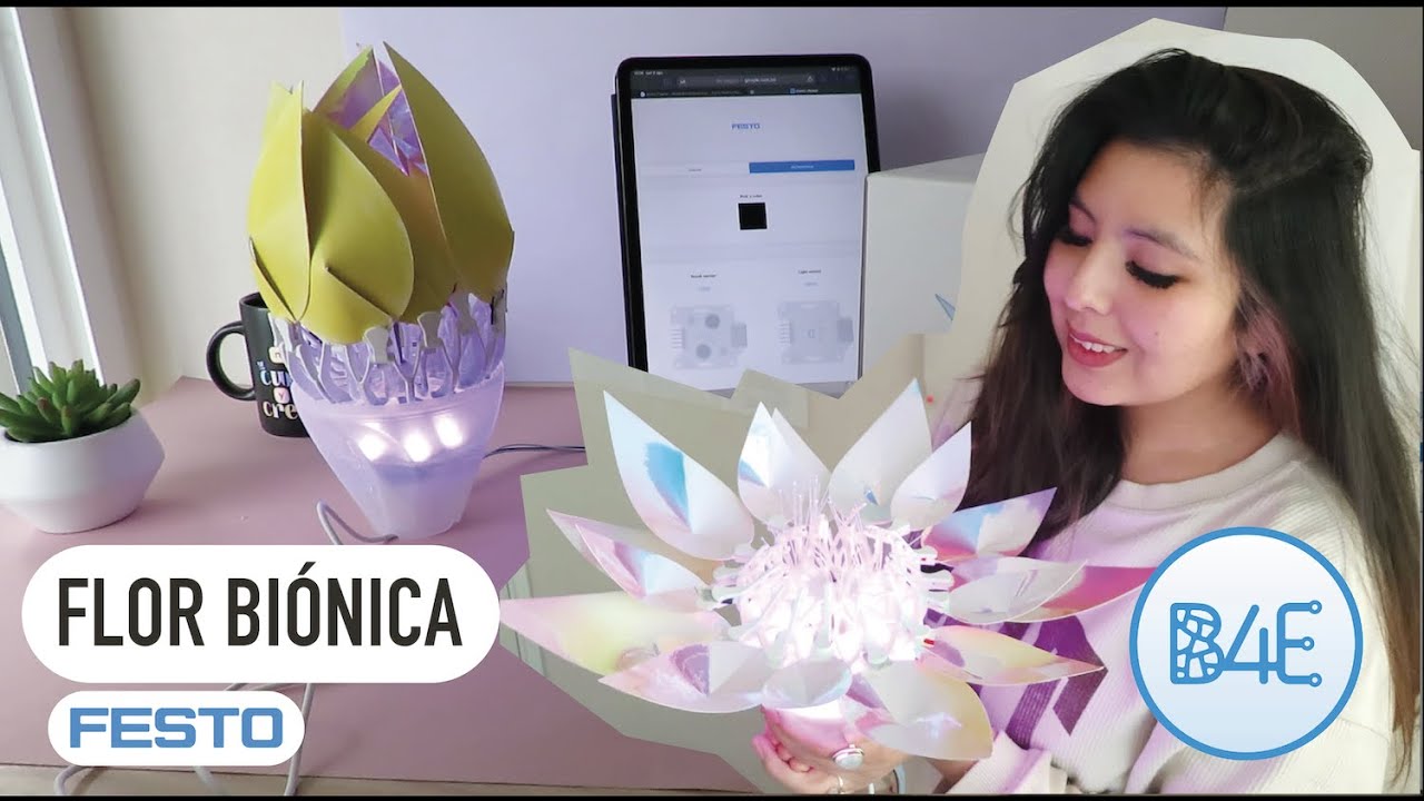Flor Biónica - B4E Festo - YouTube