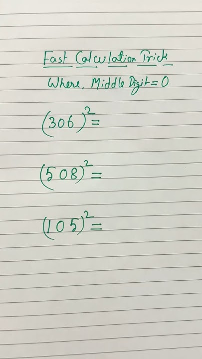 Square Trick | Fast Calculation Trick | Part-104 | Maths Shortcut | - YouTube