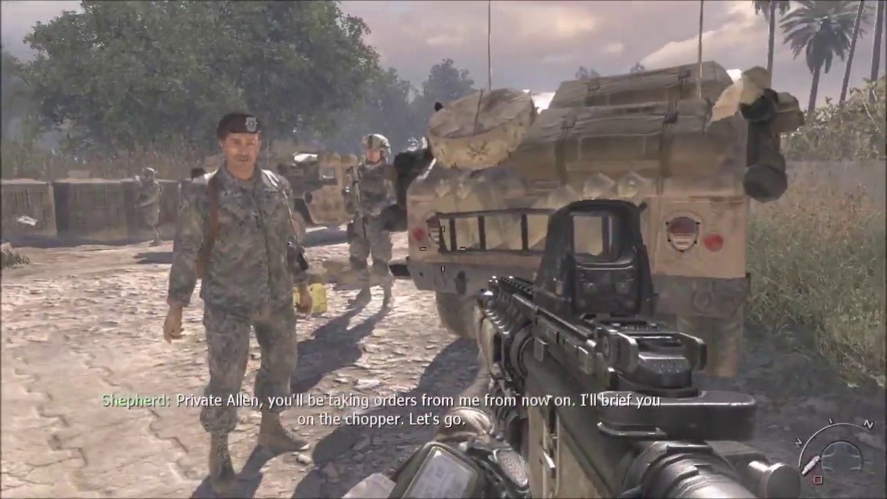 Modern Warfare 2 Campaign PART 2 Team Player Call of Duty Mw2 XBOX 360 ...