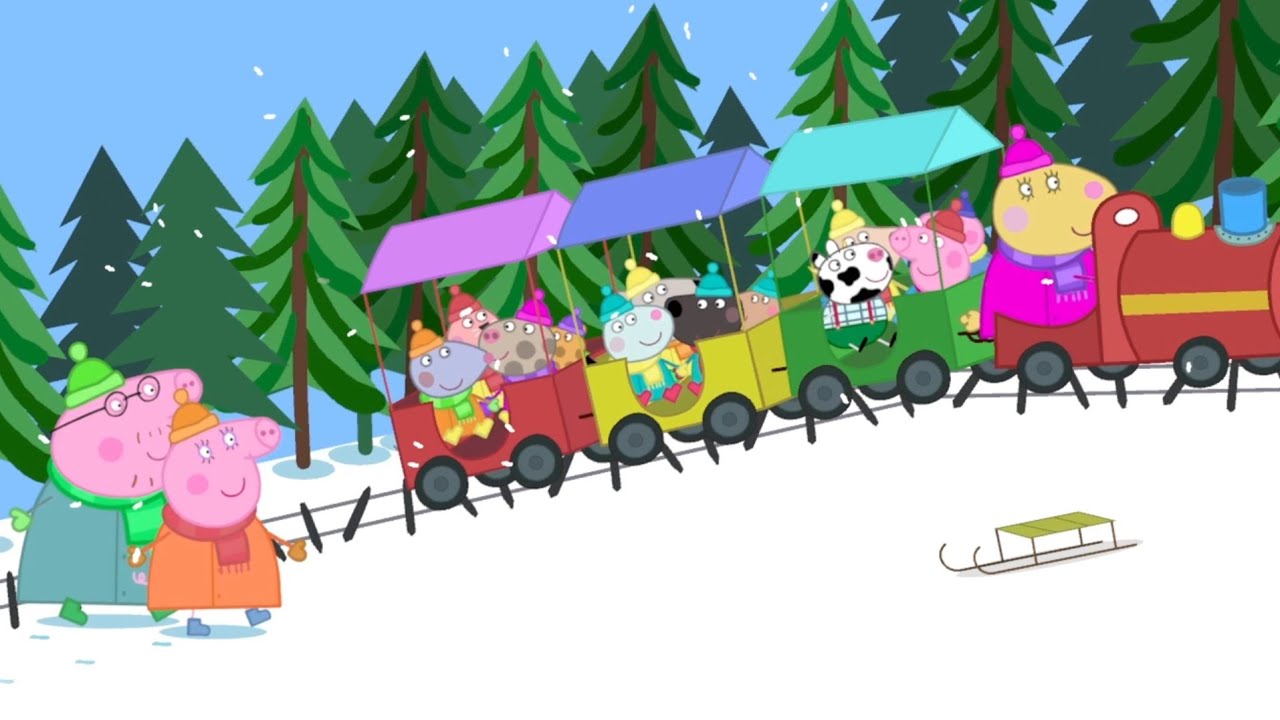 Peppa Pig Travel in Train 🚆 Peppa Pig World Adventures - YouTube