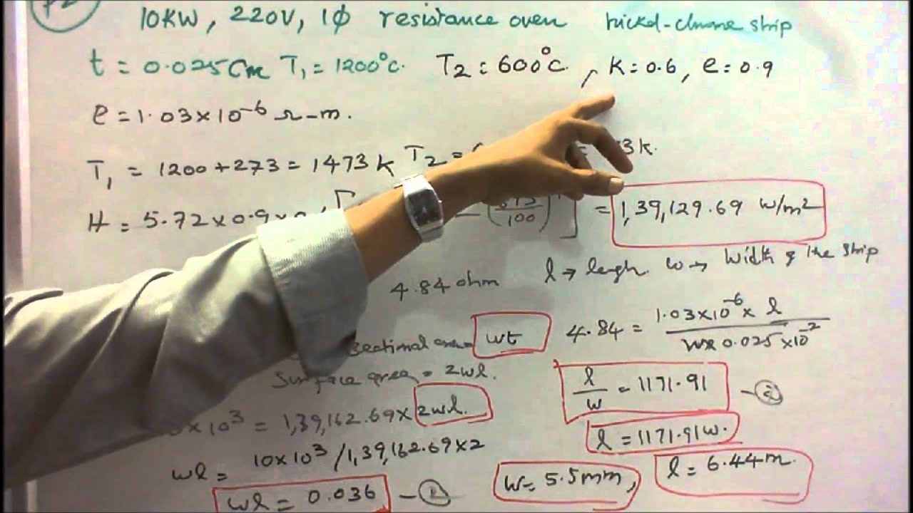 ELECTRICAL HEATING - PART - 03 - THREE PROBLEMS IN DESIGN OF HEATING ...