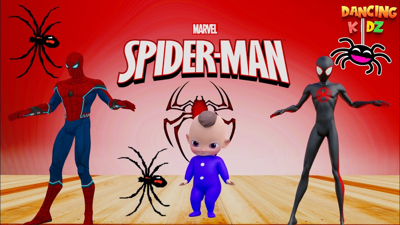 Itsy Bitsy Spider |Spiderman Dance | Cocomelon Nursery Rhymes & Animal ...
