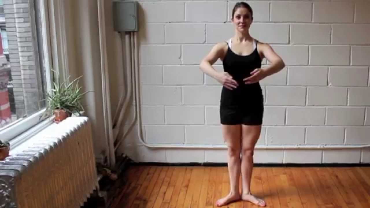 fitBallet // Pliés (First position) - YouTube