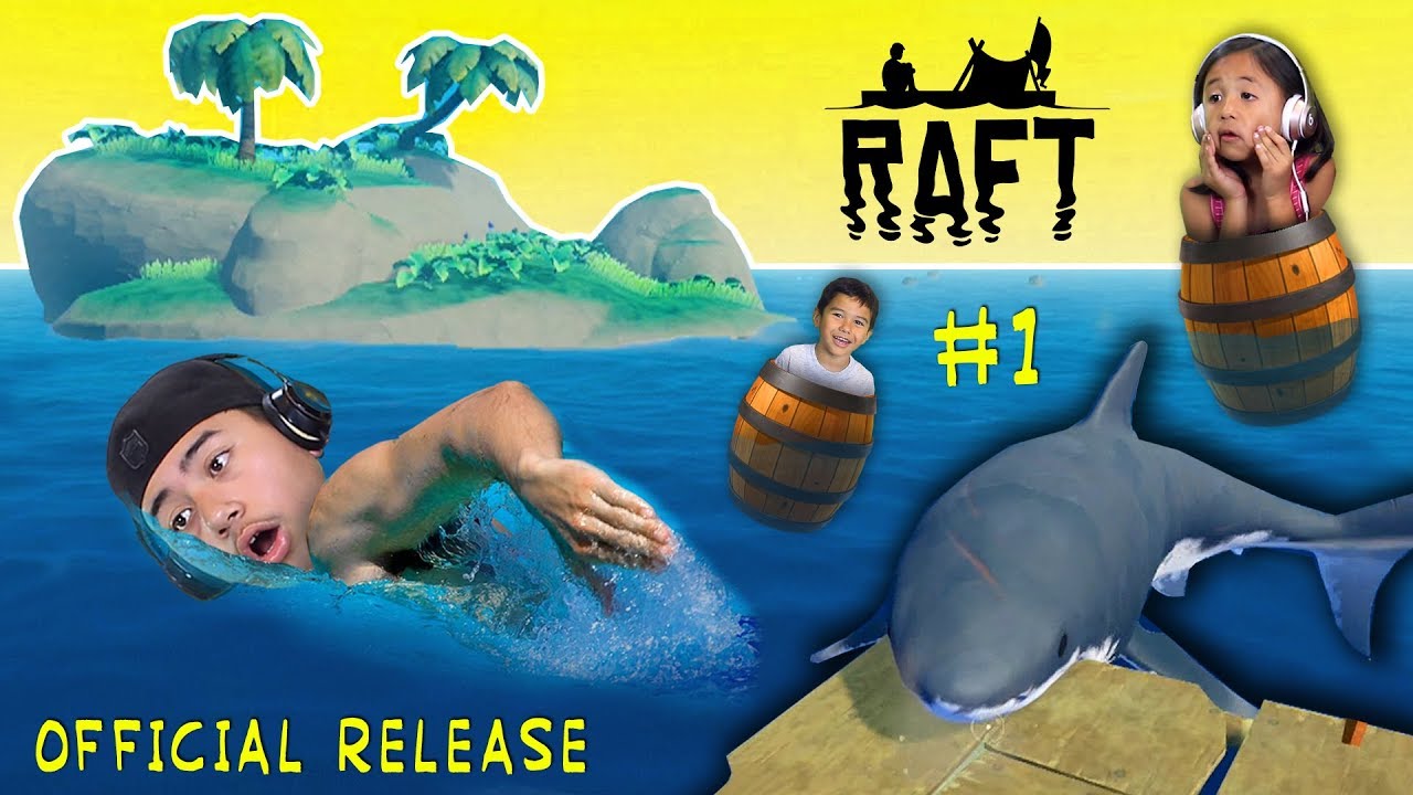 Raft Island Discovery & Swimming w/ The Sharks | Raft Official Release ...