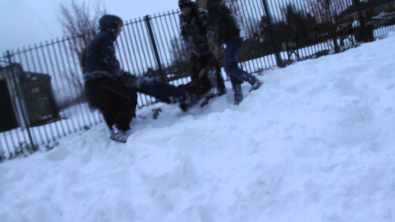 being thrown into a snow drift - YouTube