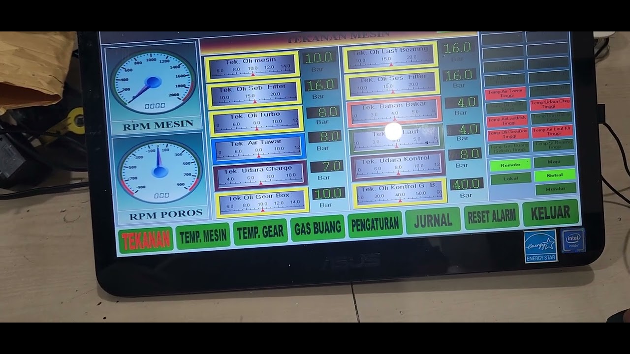Engine mtu 595 monitoring system - YouTube