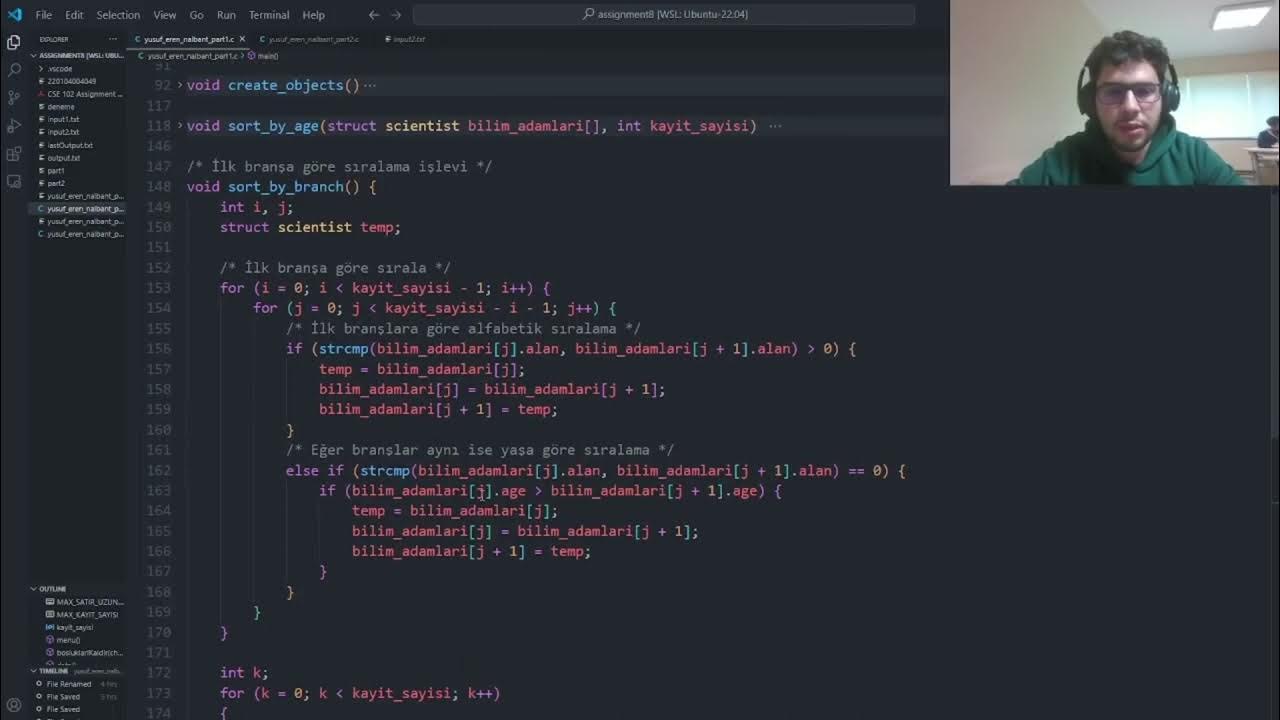 GTU CSE-102 Assignment 8 Yusuf Eren NALBANT - YouTube
