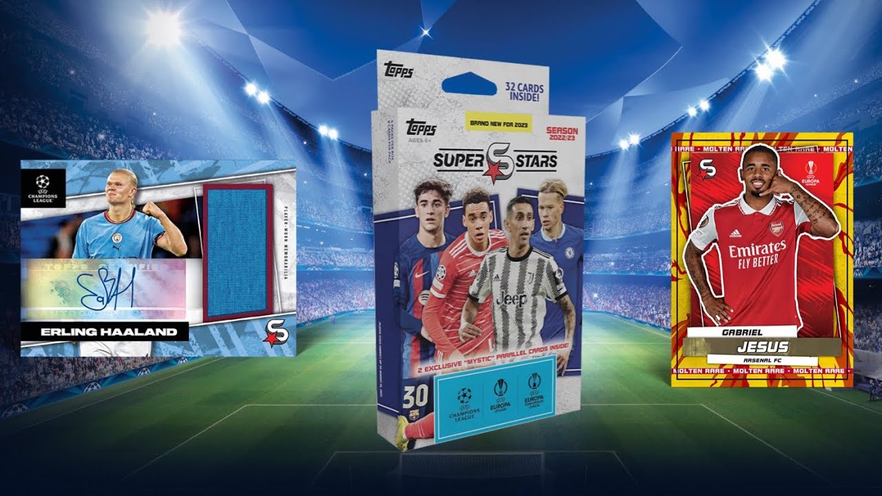 RARE HAALAND CARD 🔥 Topps UEFA Superstars 22/23 - Hanger Pack - YouTube