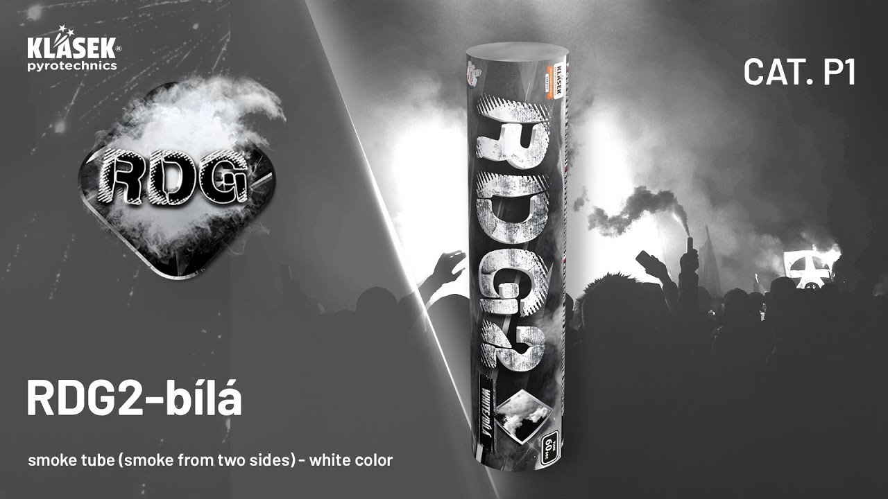 RDG2B RDG2-bílá | Klasek pyrotechnics - YouTube