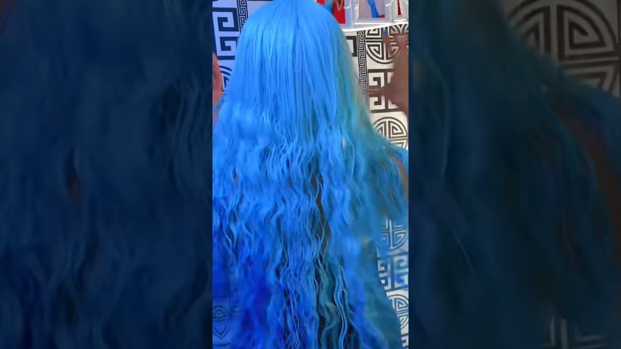 La Chanty Tik Tok:💙🩵Peluca Azul Semi Natural🩵💙#pelucas #peluca #shorts ...
