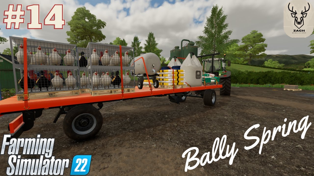 Moving to MY NEW FARM! | Spraying & Cutting | Bally Spring | FS22 ...