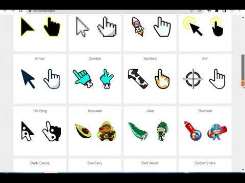 Cursor Styles | How to change cursors - YouTube