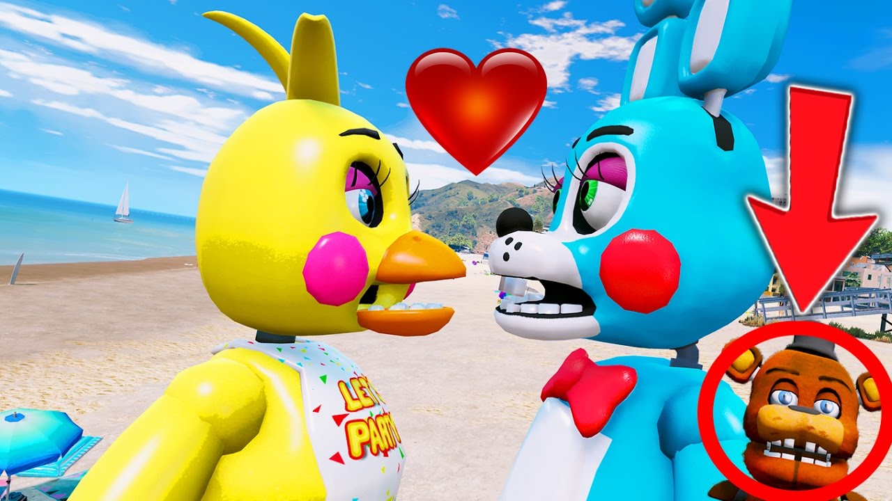 CHICA CAUGHT ON CHEATING ON BOYFRIEND WITHERED FREDDY! (GTA 5 Mods FNAF ...