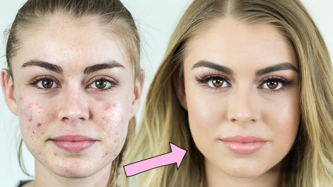 Fresh Peach Tones | Acne Coverage Client Makeup | Viseart Palette ...