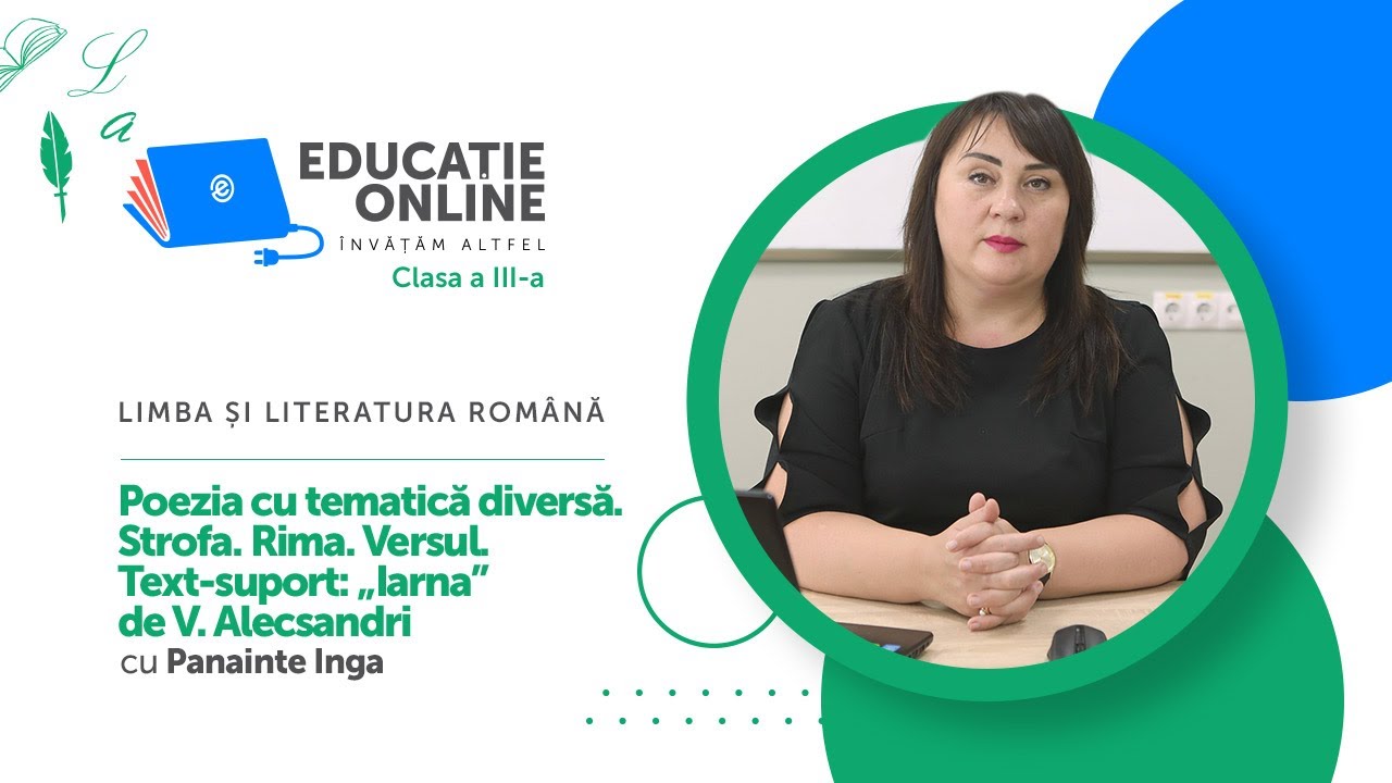 Limba și literatura română, Clasa a III-a, Poezia cu tematică diversă ...