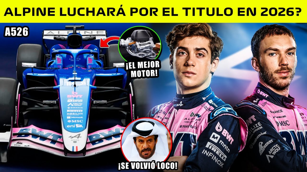 ⚠️ULTIMA HORA💥 ALPINE LUCHARÁ por el TITULO en 2026?🤔 GRANDES AVANCES con el A526🚀 SULAYEM ...