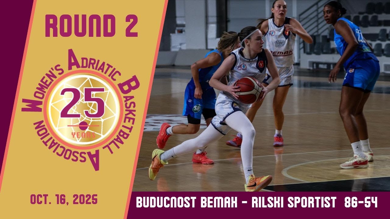 2025-26 WABA Round 2: Buducnost Bemax-Rilski Sportist 86-54 (16/10) - YouTube
