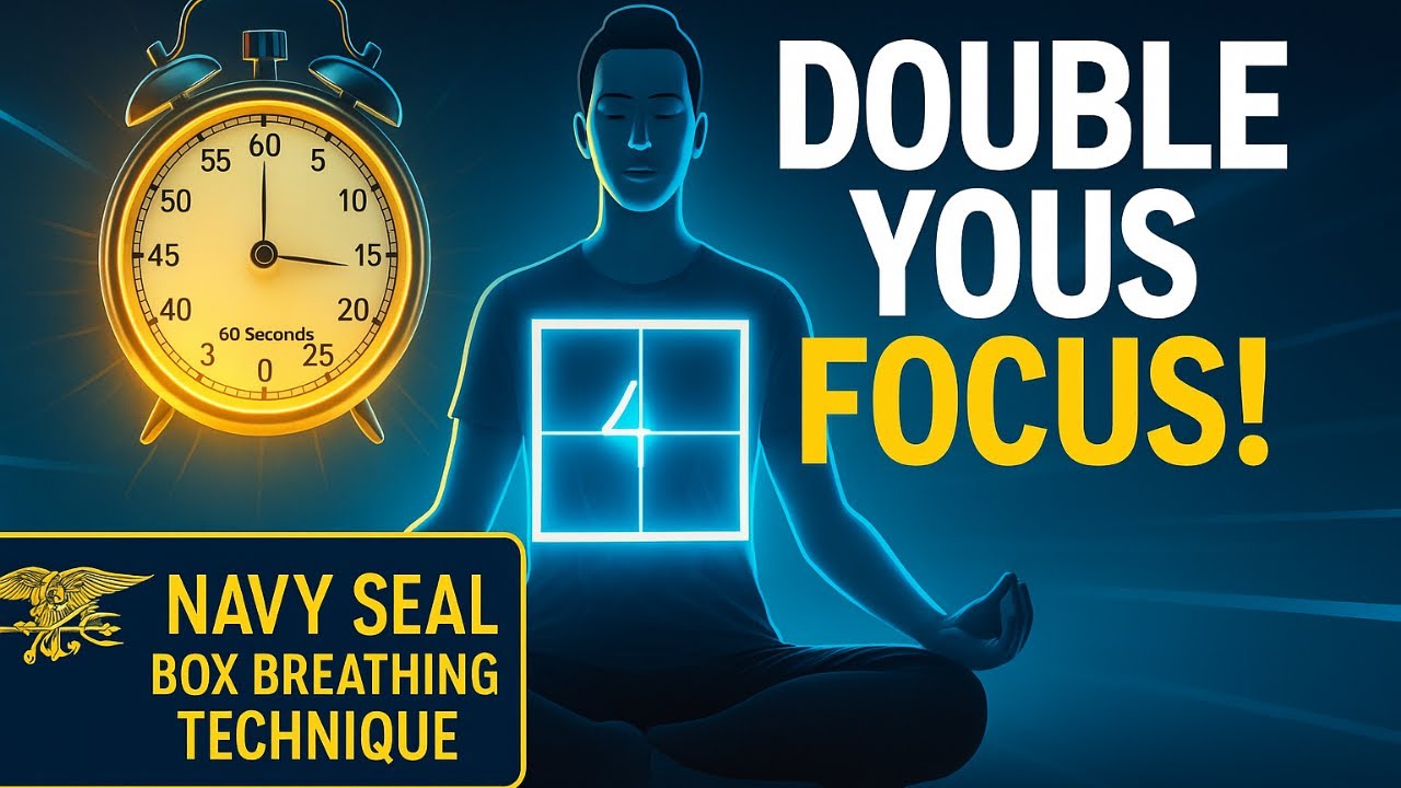 Double Your Focus in 60 Seconds | Navy SEAL Box Breathing Technique ...