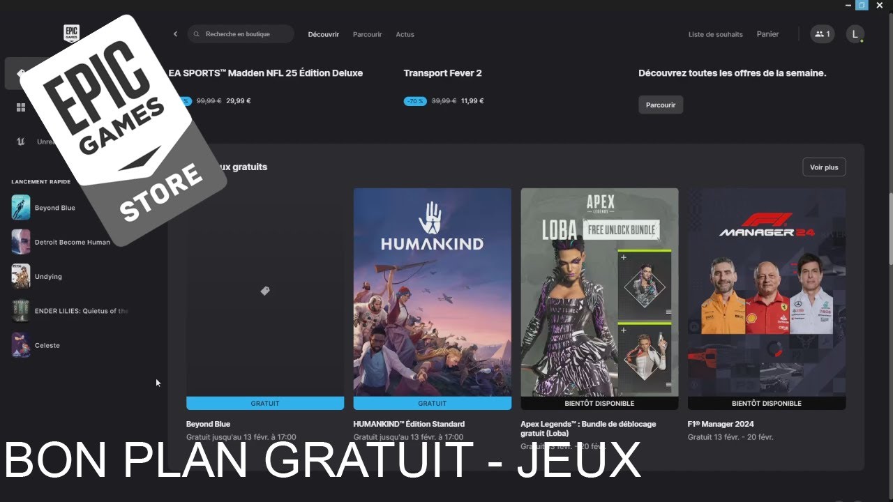 [Bon plan gratuit] Beyond Blue et HUMANKIND™ Gratuit sur l'EGS ...