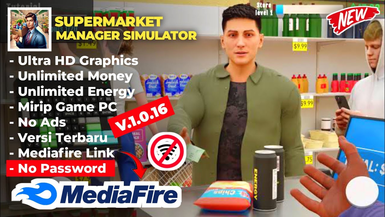 UPDATE !! SUPERMARKET MANAGER SIMULATOR MOD APK NEW VERSION 1.0.16 ...
