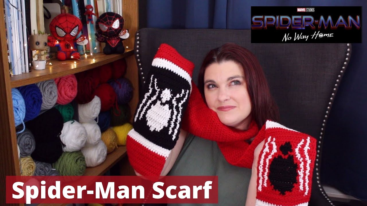 Spider-Man Scarf Crochet - YouTube