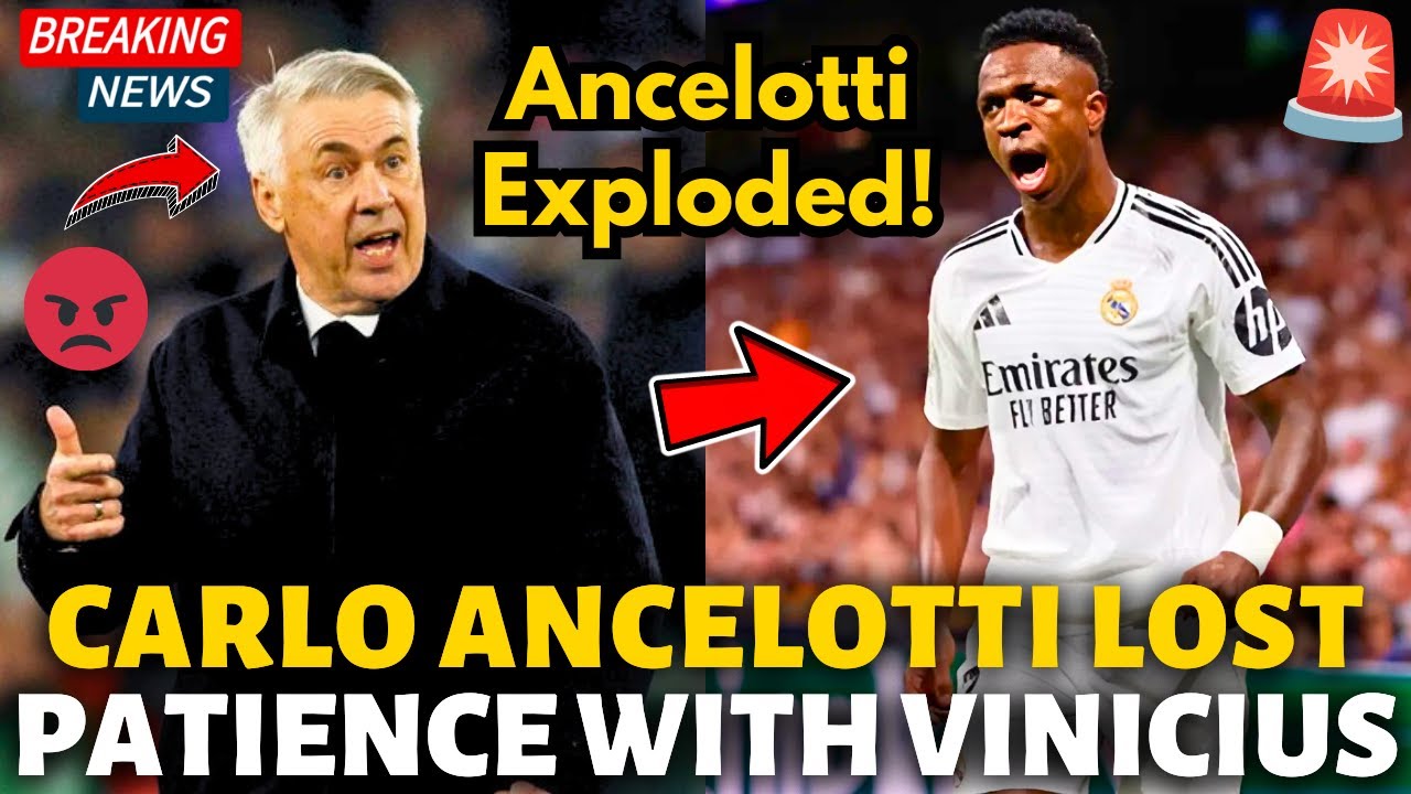 💥EXPLODED! CARLO ANCELOTTI LOST HIS PATIENCE WITH VINI JUNIOR! NOBODY ...