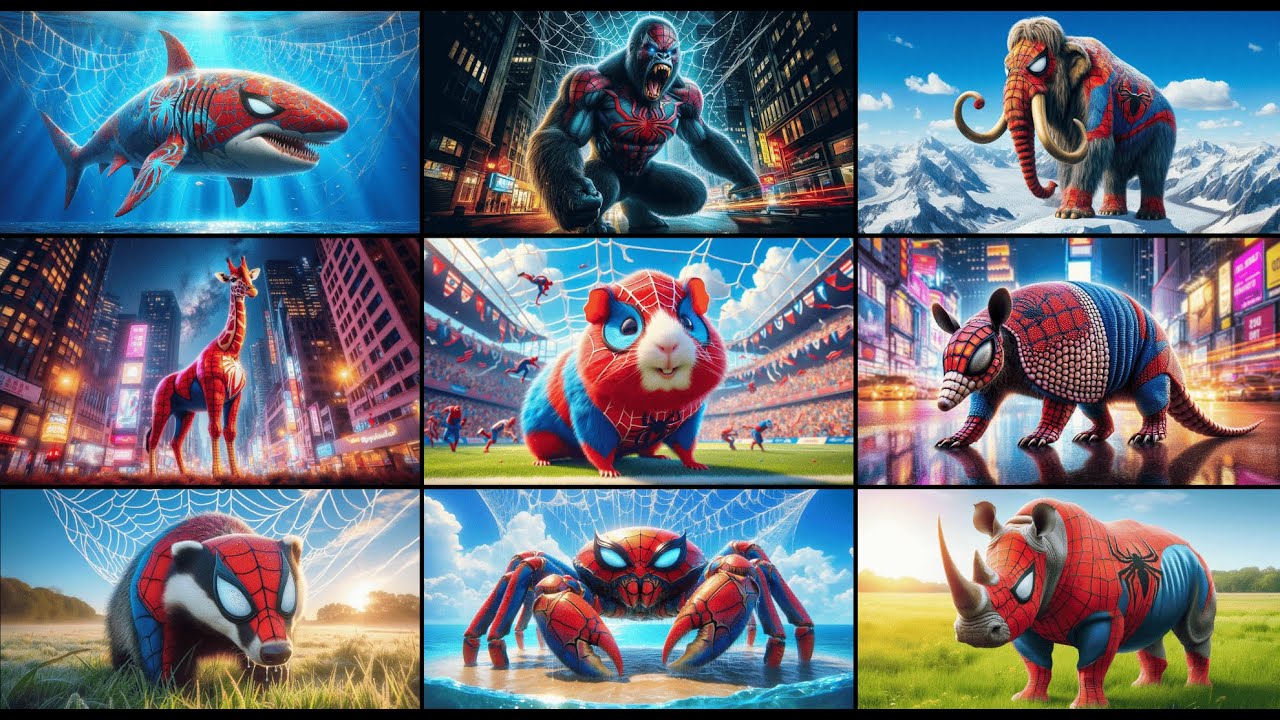 Incredible Animal Fusion Hybrids Marvel Superheroes Spider Man Hybrid ...