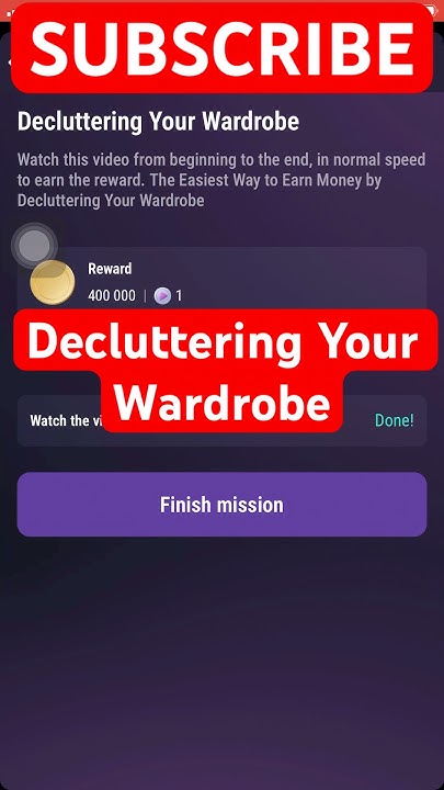 Decluttering Your Wardrobe | Tapswap code || tapswap code Decluttering Your Wardrobe # ...