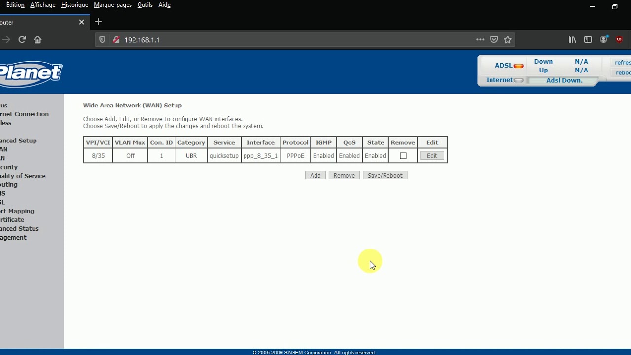 sagem fast 2604 router configuration maroc telecom...اعدادات راوتر ...